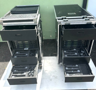 Shure UR4D+,UR1,UR2, G1 Dual Wireless Receiver Freq 470-530MHz (8 ...