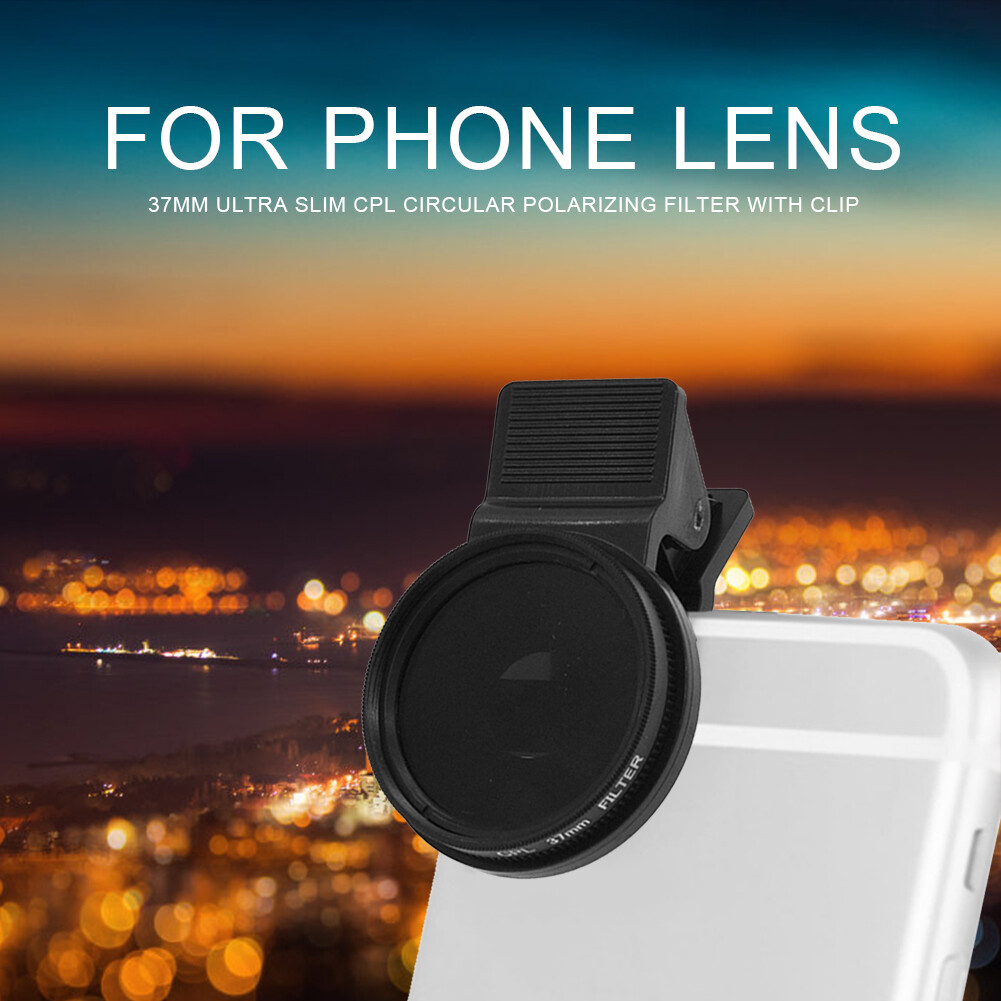CPL Filter with Clip for Phone Lens Ultra Slim Circular Polarizing ...