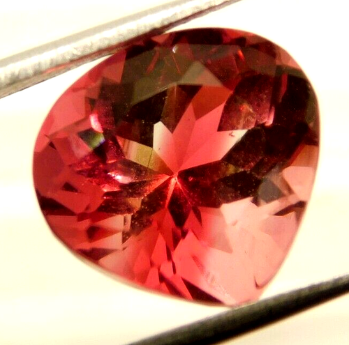 7.40Ct Natural Certified Bi-Color Brazilian Topaz Pear Shape Loose ...