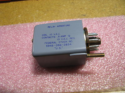 BUSSMAN RELAY # C-6498 NSN: 5945-00-096-2834 COIL 10VAC | eBay