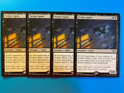 MTG 4x Nether Spirit # 98 Modern Horizons Modern Magic the Gathering x4 ...