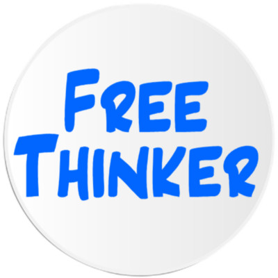 Free Thinker - 25 Pack Circle Stickers 3 Inch | eBay