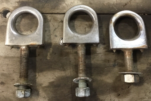 Vintage The Traveler Fleet Single Bolt Eye Cleat - Set of Three | eBay