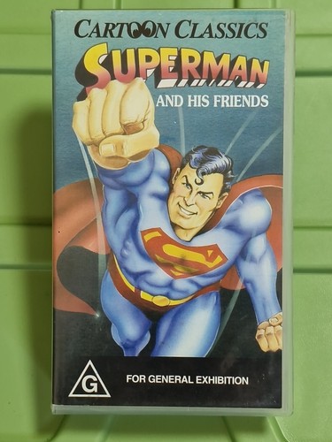 Superman and His Friends Vhs Cartoon Classics Colour Watched Works ...