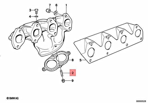 Genuine BMW E36 E38 E39 E46 E53 E60 Exhaust Manifold Hex Bolt OEM ...