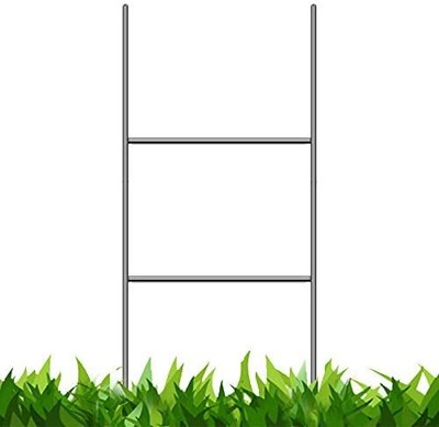 Heavy Duty Metal H-Stakes Frame Wire Stakes - Yard Sign Stakes Various ...