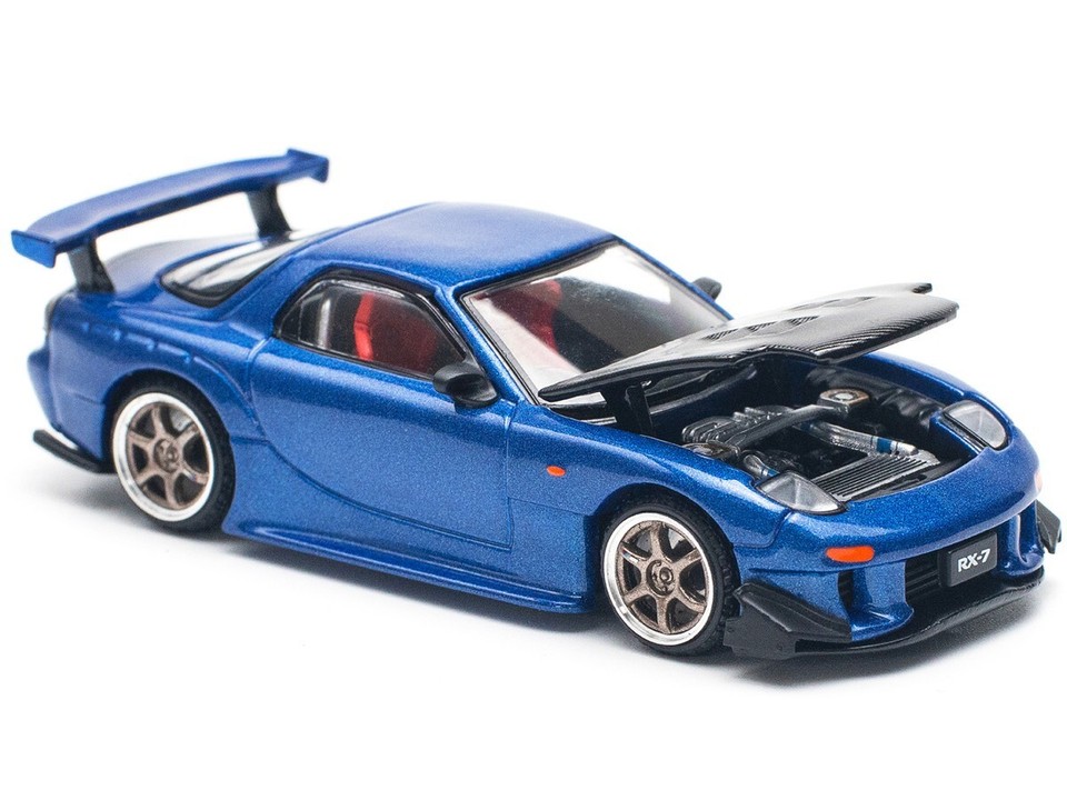Pop Race Mazda RX7 RE Amemiya Blue 1/64 PR640119 | eBay