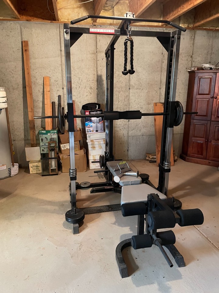 Body-Solid smith machine home gym used | eBay