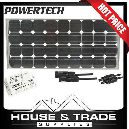 Powertech Solar Package 80W Up To 250Wh Per Day Monocrystalline ZM9300 | eBay
