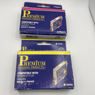 2 Premium Ink Products Cartridge for Epson Stylus C64 C84 Magenta ...