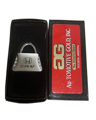 HONDA CR-V CRV Silver Lock Lockett Jeweled Metal Keychain NEW IN BOX | eBay