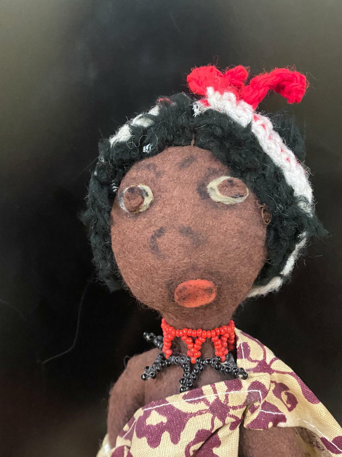 Vintage Traditional Stuffed Cloth Swazi Hand Crafted Wenco Design Folk ...