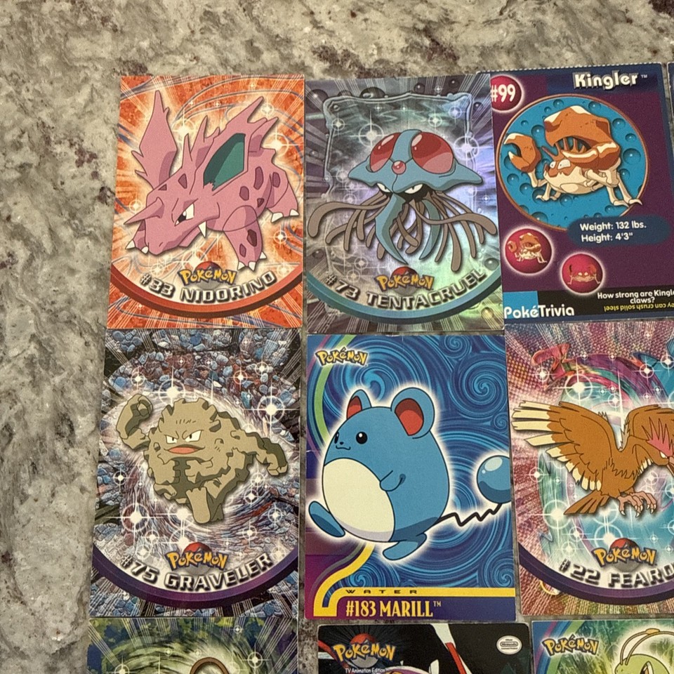 18 Pokemon Topps Trading Cards TV Animation Edition Lot | eBay