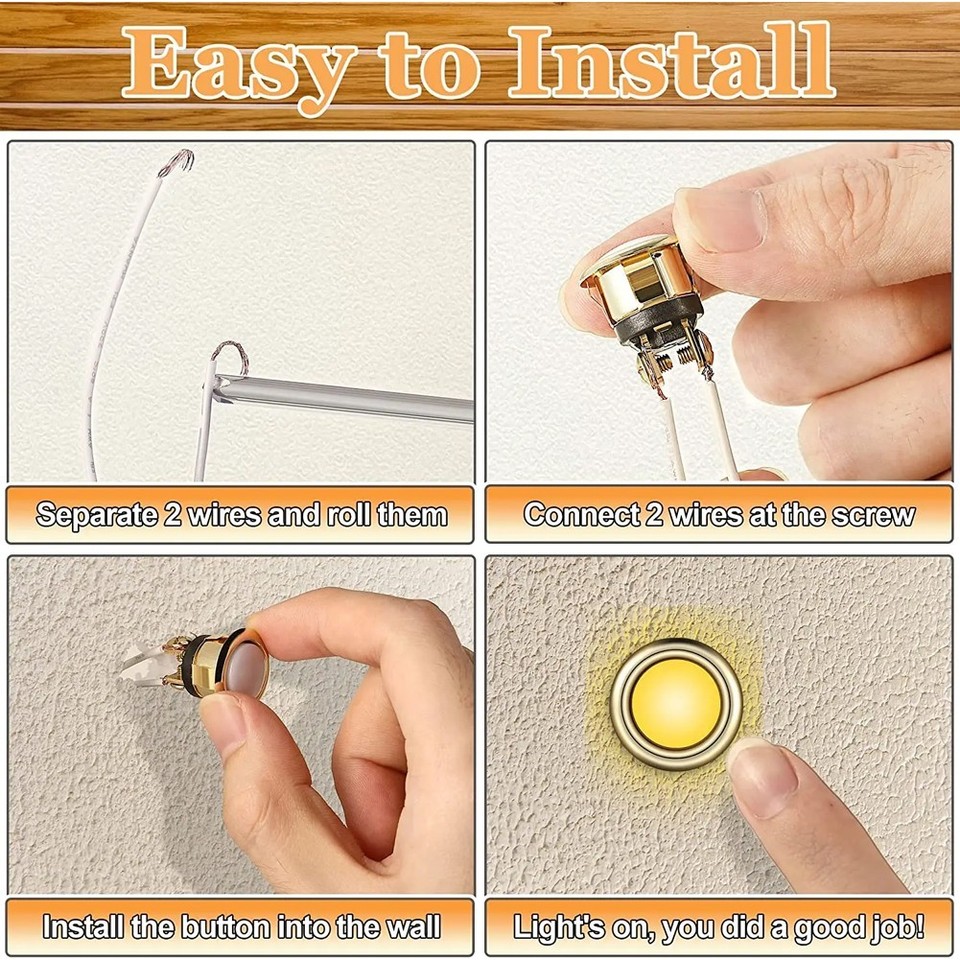 Eye Catching Easily Install Install Wired Doorbell Lighted Doorbell ...