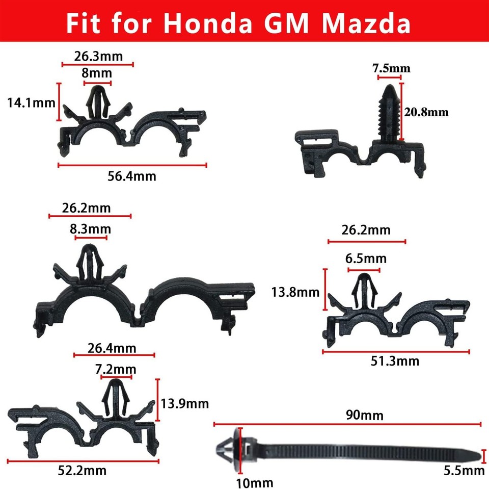 Automotive Car Wire 60PCS, Harness Routing Clip 60PCS | eBay