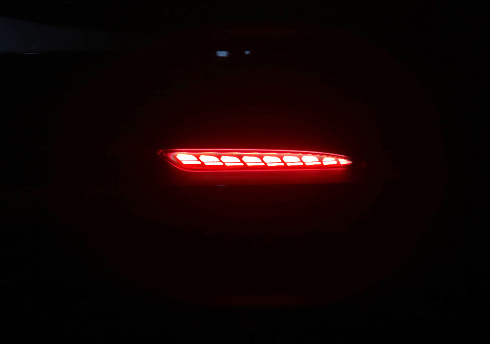 Red LED Bumper Reflector Lights For Tesla Model Y, Tail/Brake ...