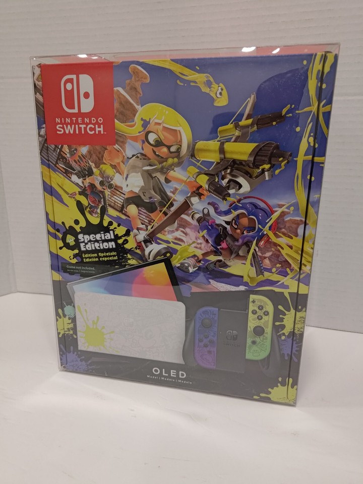 OLED Switch Console Box Protector & Display Case, Fits All OLED MARIO ...