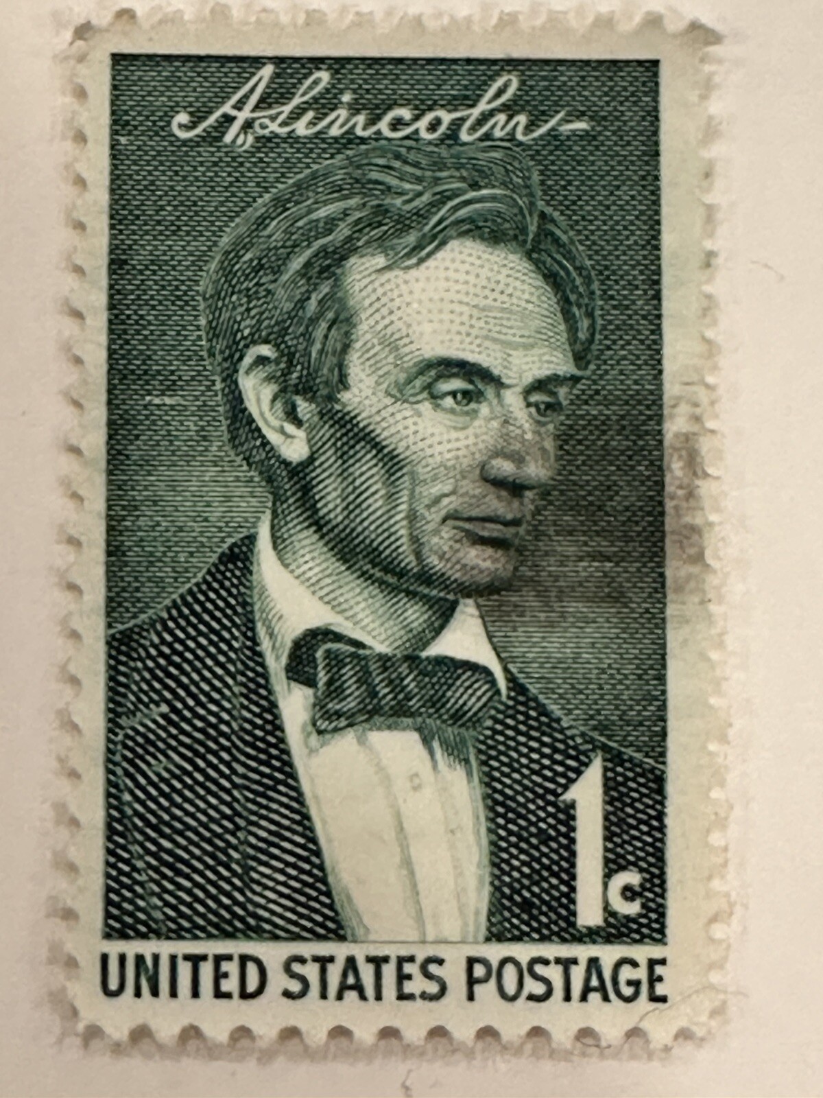 ABRAHAM LINCOLN 1 CENT STAMP GREEN UNITED STATES POSTAGE | eBay