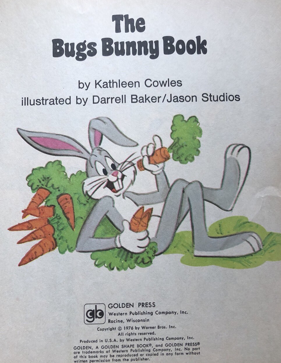 NMC The Bugs Bunny Book A Golden Shape Book 5913 Free Shipping | eBay