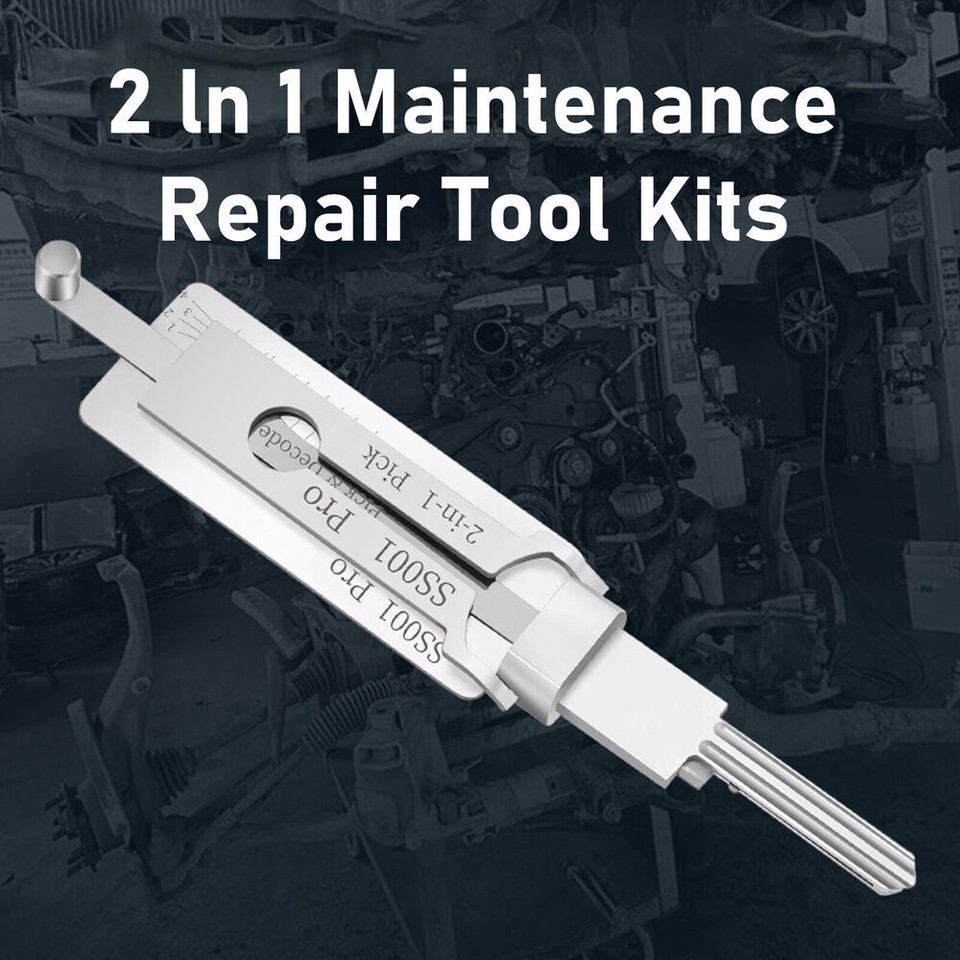 Stainless Steel Key Repair Tool SS001 Decoder Picking Hook for Perfect ...