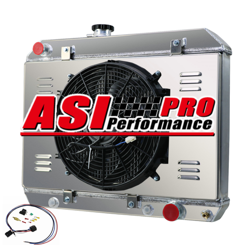 For 1964~67 65 66 Pontiac/Le-Mans/Tempest/GTO 4Row Radiator+Shroud Fan ...