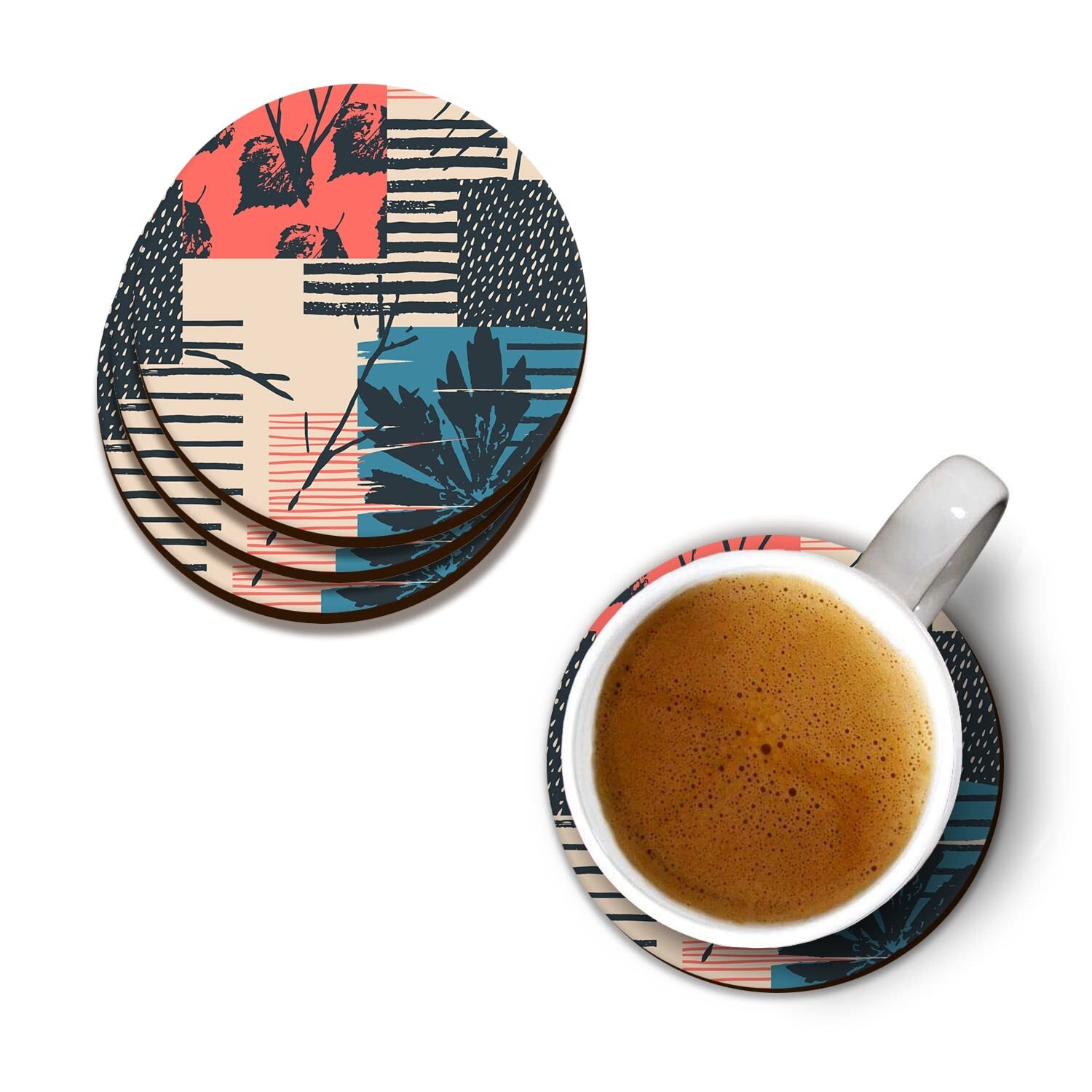 Coasters Set Premium Dining Serveware Coaster Set of 4 for Home and ...