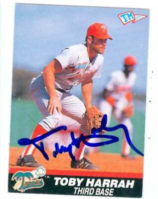Toby Harrah autographed 1990 T&M Sports Senior League Baseball card #44 ...