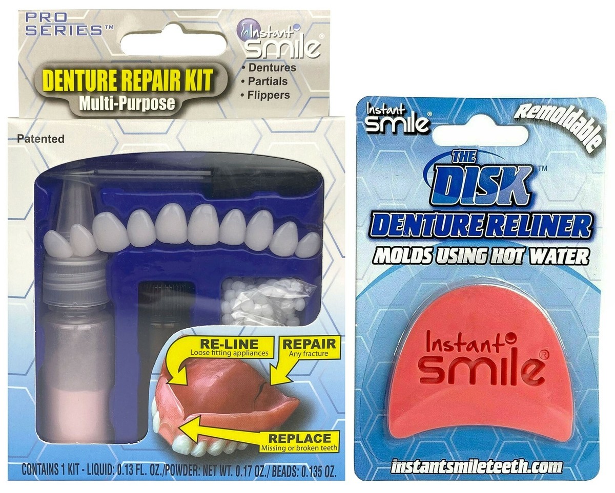 Instant Smile Denture Repair Kit For Partials Dentures 7 Comfortable