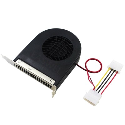 System PCI Slot Blower CPU Case DC Cooling Fan 12V 4 Pin for MAC/PC | eBay