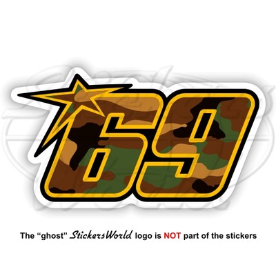 NICKY HAYDEN 69 Camouflage MotoGP 150mm Sticker Autocollant Adesivo ...