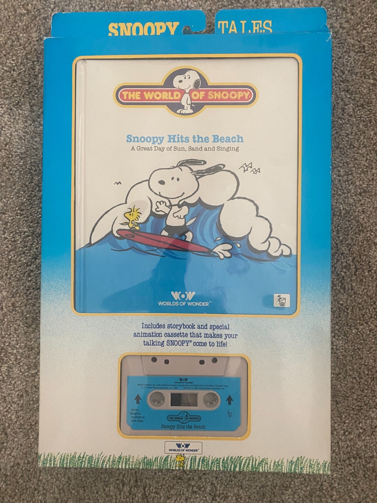 Worlds Of Wonder Talking Snoopy (Snoopy Hits the Beach) Box set! | eBay