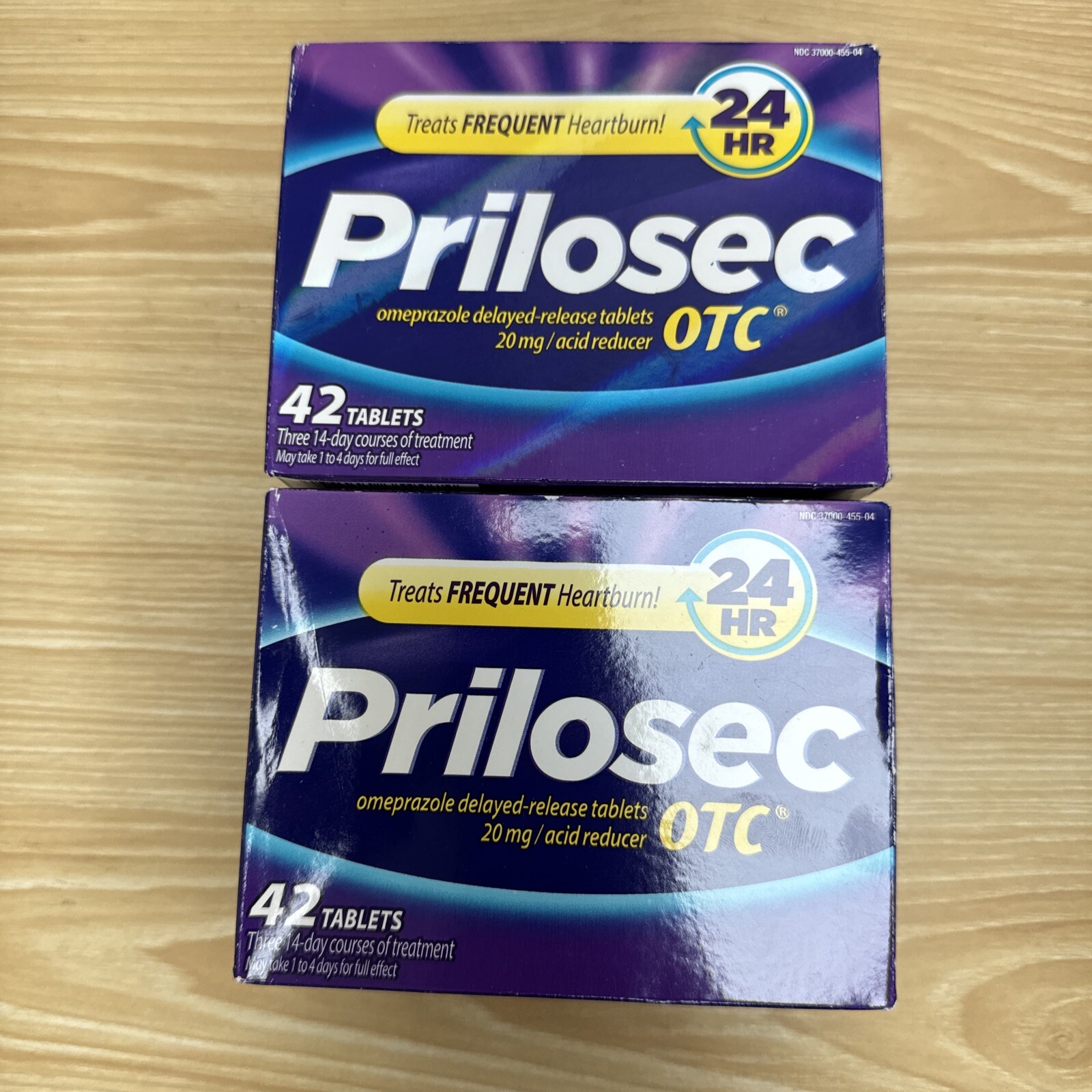 Lot 2 Prilosec OTC Acid Reducer 42 Tablets Exp. 07/24 & 10/24 ...