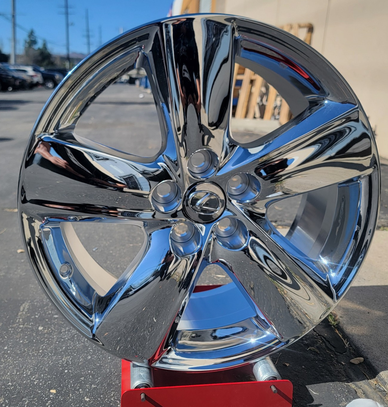 1- SINGLE CHROME 19" Wheels for LEXUS LS460 LS460L LS460HL LS600HL ...