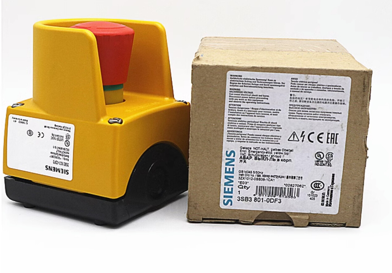 1pcs SIEMENS Emergency Stop Pushbutton Switch Box Kit 3SB3801-0DF3 | eBay