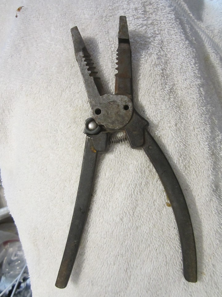 7.25" heavy duty pliers electrical wire strippers cutter tool,spring ...