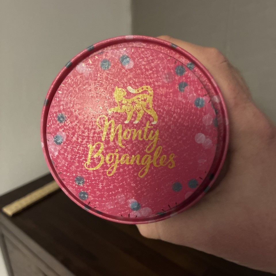 Empty Monty Bojangles Cat Tin Pink 16cm tall Collectable | eBay