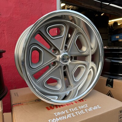 18x8-9.5 Resto Wheels Del Ray Txt Gunmetal 5x127 Wheel-Tire Pkg C1500 ...