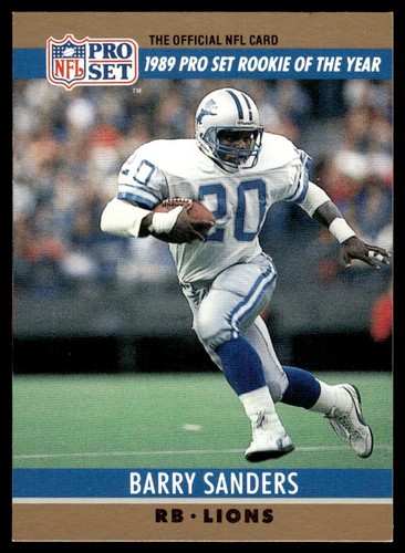 1990 Pro Set #1 Barry Sanders Detroit Lions | eBay
