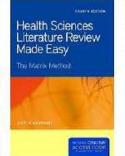 Health Sciences Literature Review Made Easy by Judith Garrard ...