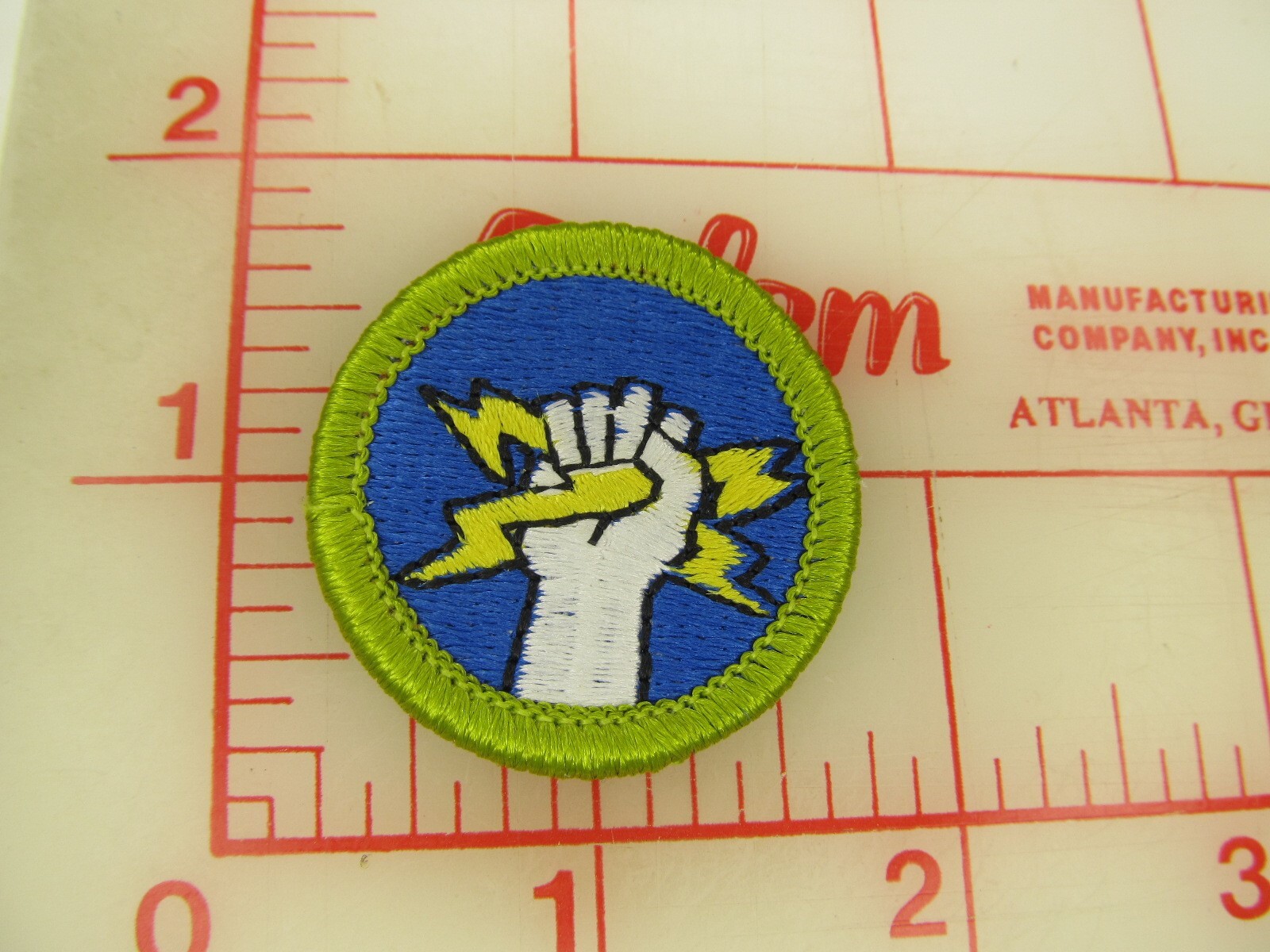 Scout stuff backed ELECTRICITY merit badge emblem patch (yZ) | eBay