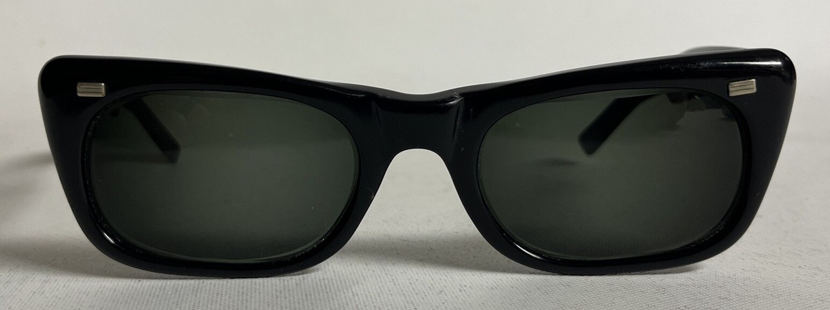 Rare Vintage American Optical AO 60s Black Sunglasses Rare Vintage American Optical AO 60s Black Sunglasses