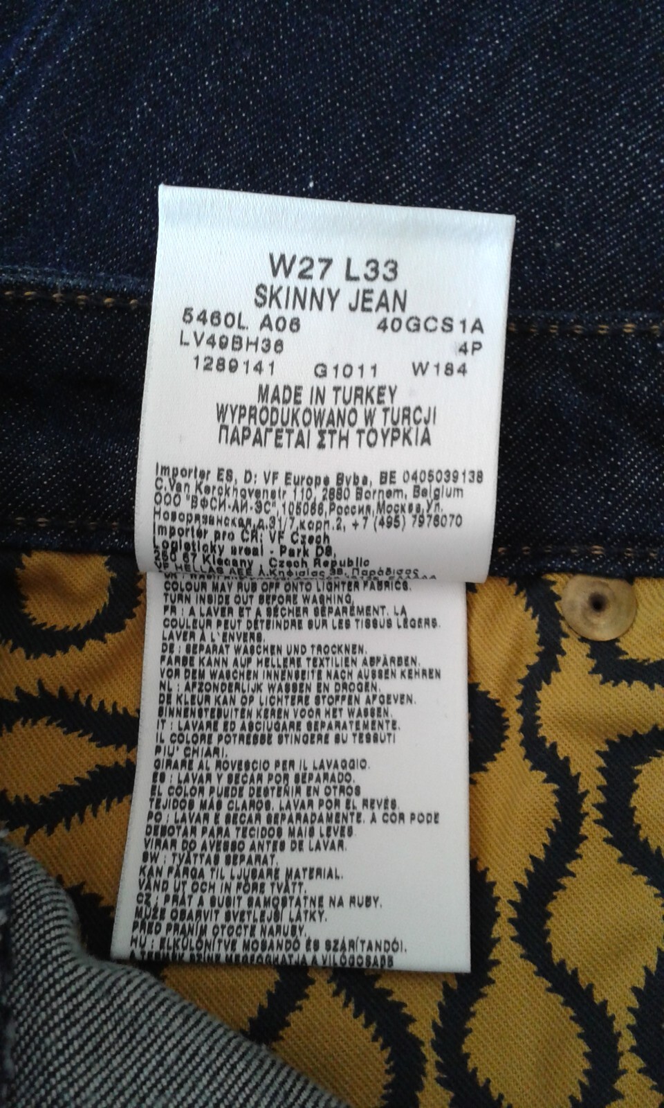 Vivienne Westwood Anglomania Skinny Lee Jeans, Size W27 / L33 | eBay UK