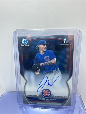 2023 Bowman Draft Jaxon Wiggins Chrome 1st Prospect Auto Autograph #CDA ...
