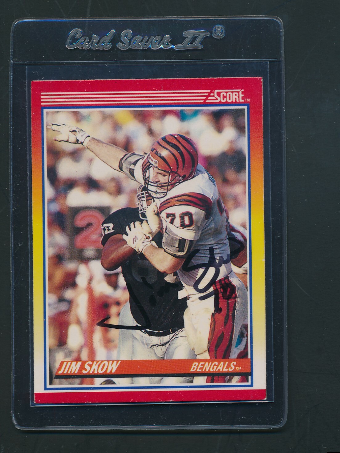 1990 Score #227 Jim Skow Bengals Signed Auto *B9743 | eBay