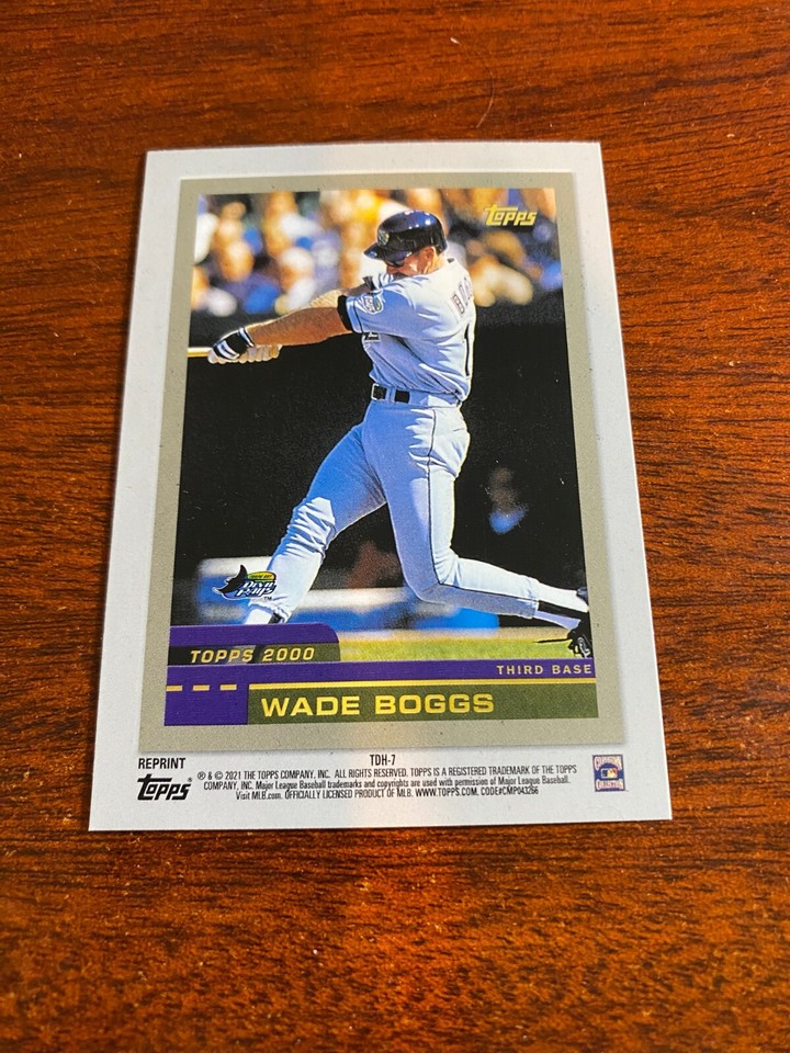 2021 Topps 70 Years of Baseball #TDH-7 Wade Boggs HOF | eBay