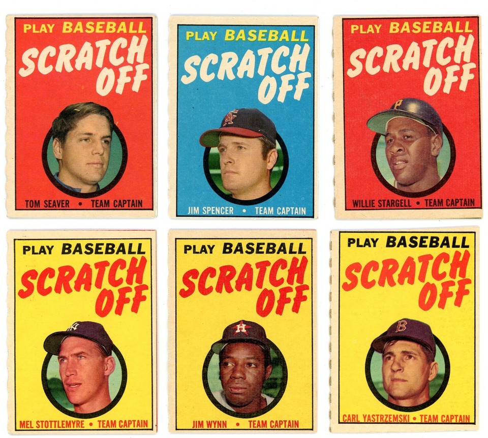 1970 Topps Baseball Scratch Off COMPLETE SET (24) EX/MT Condition *NICE ...