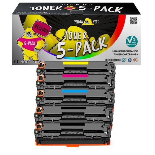 5 Toner Cartridge unbrand fits for HP LaserJet CP1217 CP1510 CP1514n ...