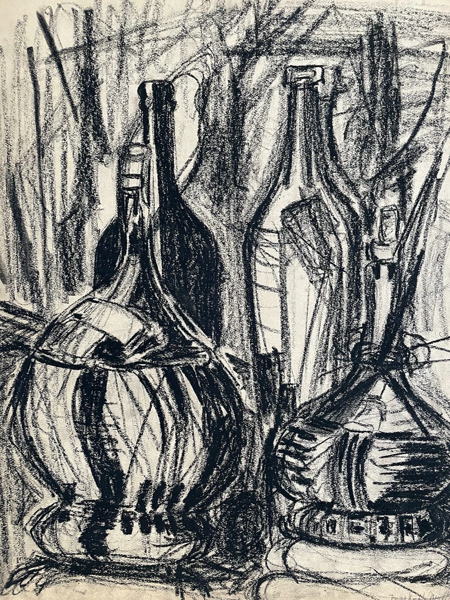 Still Life Drawing Charcoal