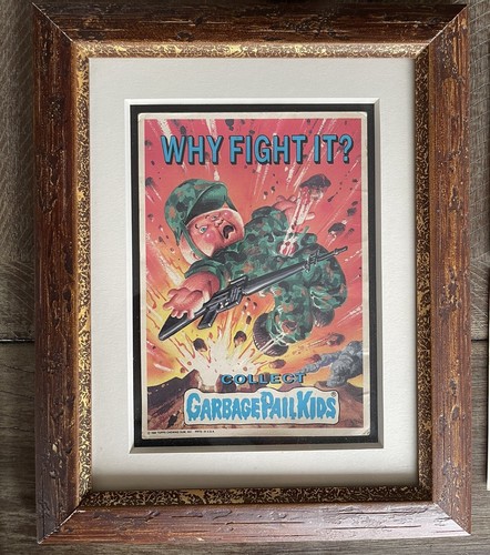 FRAMED 1986 GARBAGE PAIL KIDS GIANT 5X7 SERIES 1 Why Fight It Collect ...
