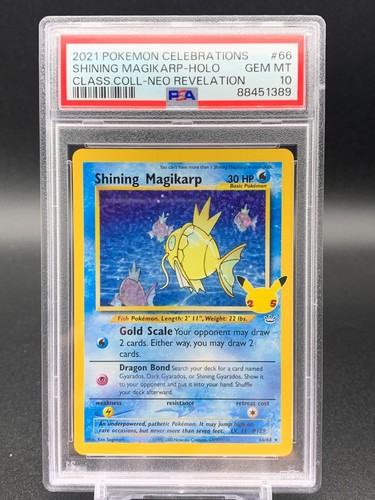 Shining Magikarp - PSA 10 - 66/64 - Celebrations Classic - Graded ...